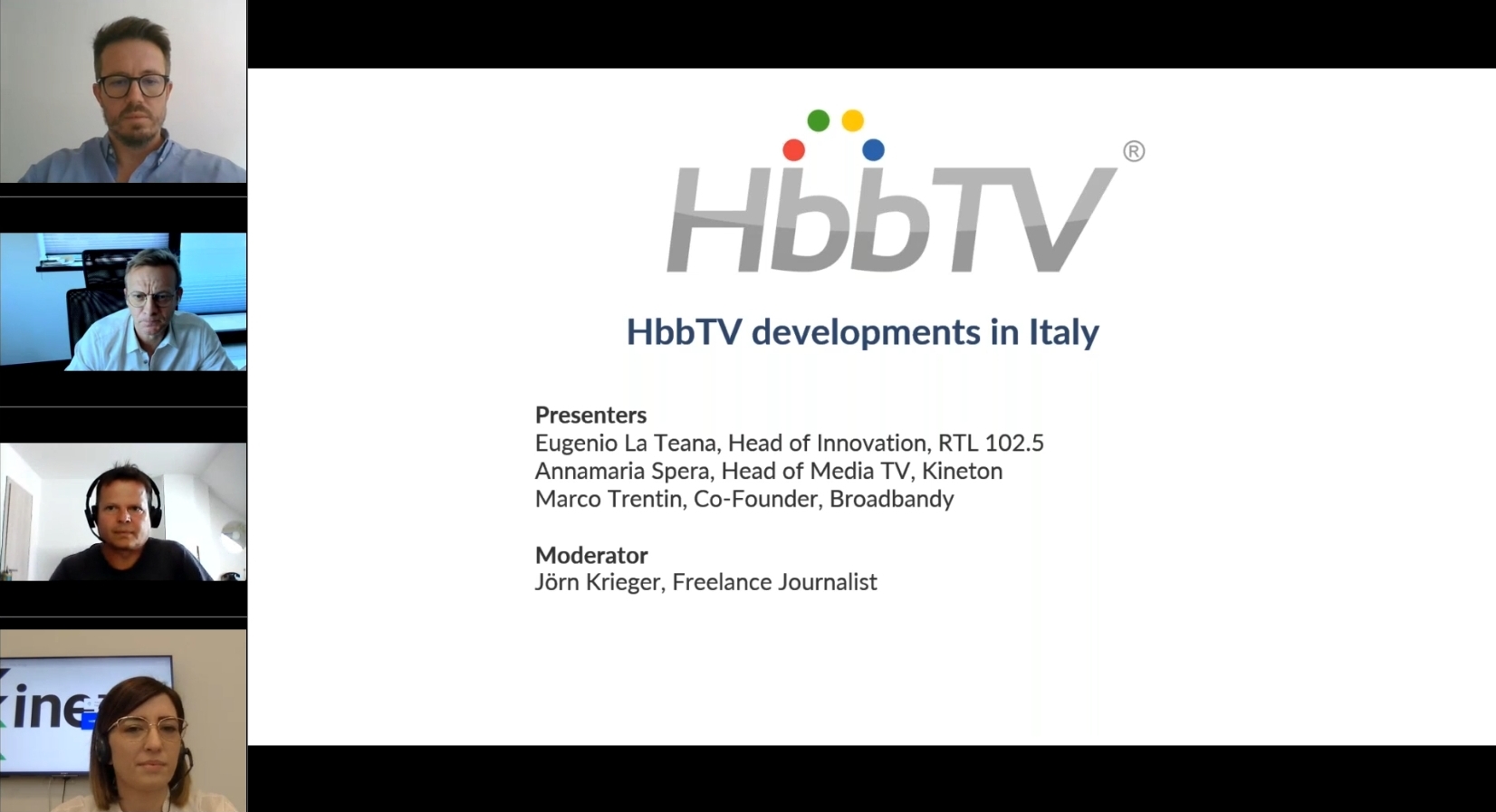 HbbTV developments in ItalyHbbTV